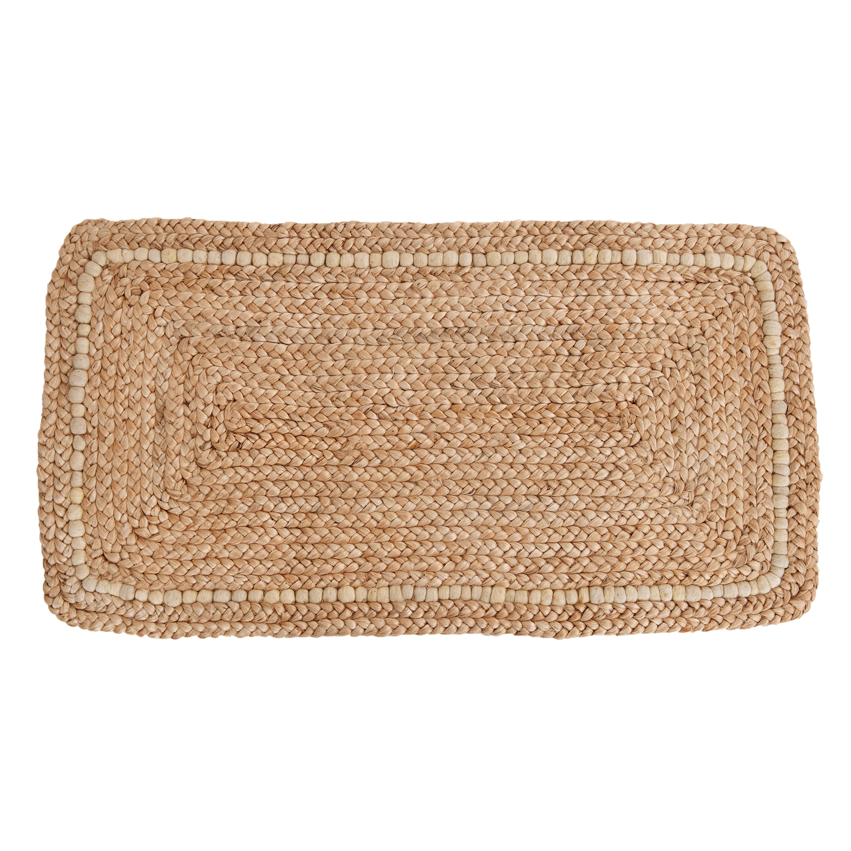 Braided Jute Doormat with Hand-spun Wool Accents – Art of the Entry