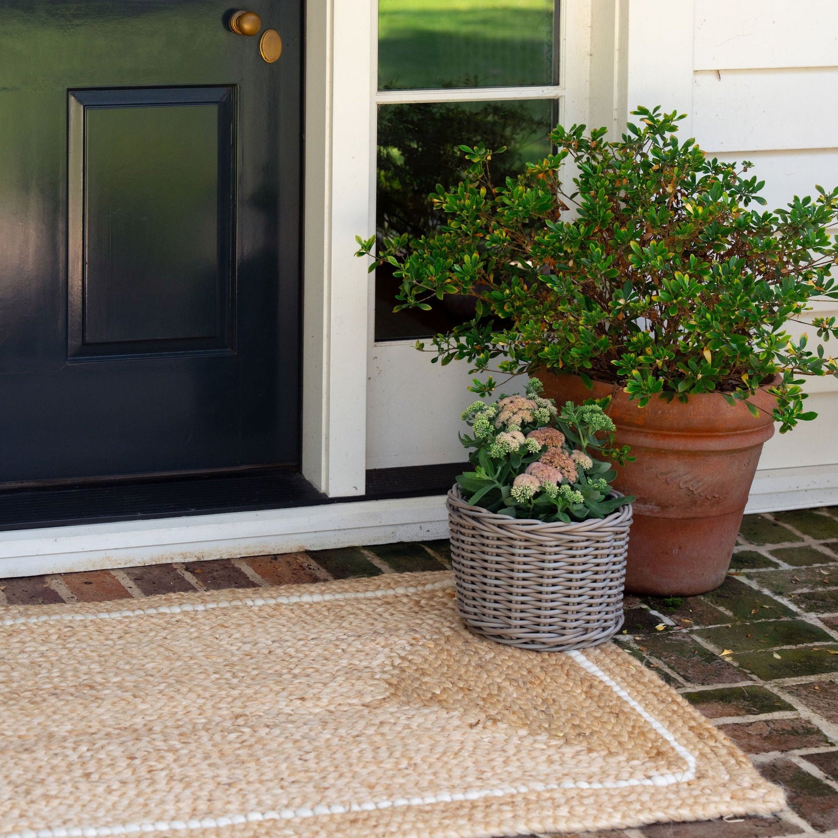 Braided Jute Doormat with Hand-spun Wool Accents – Art of the Entry