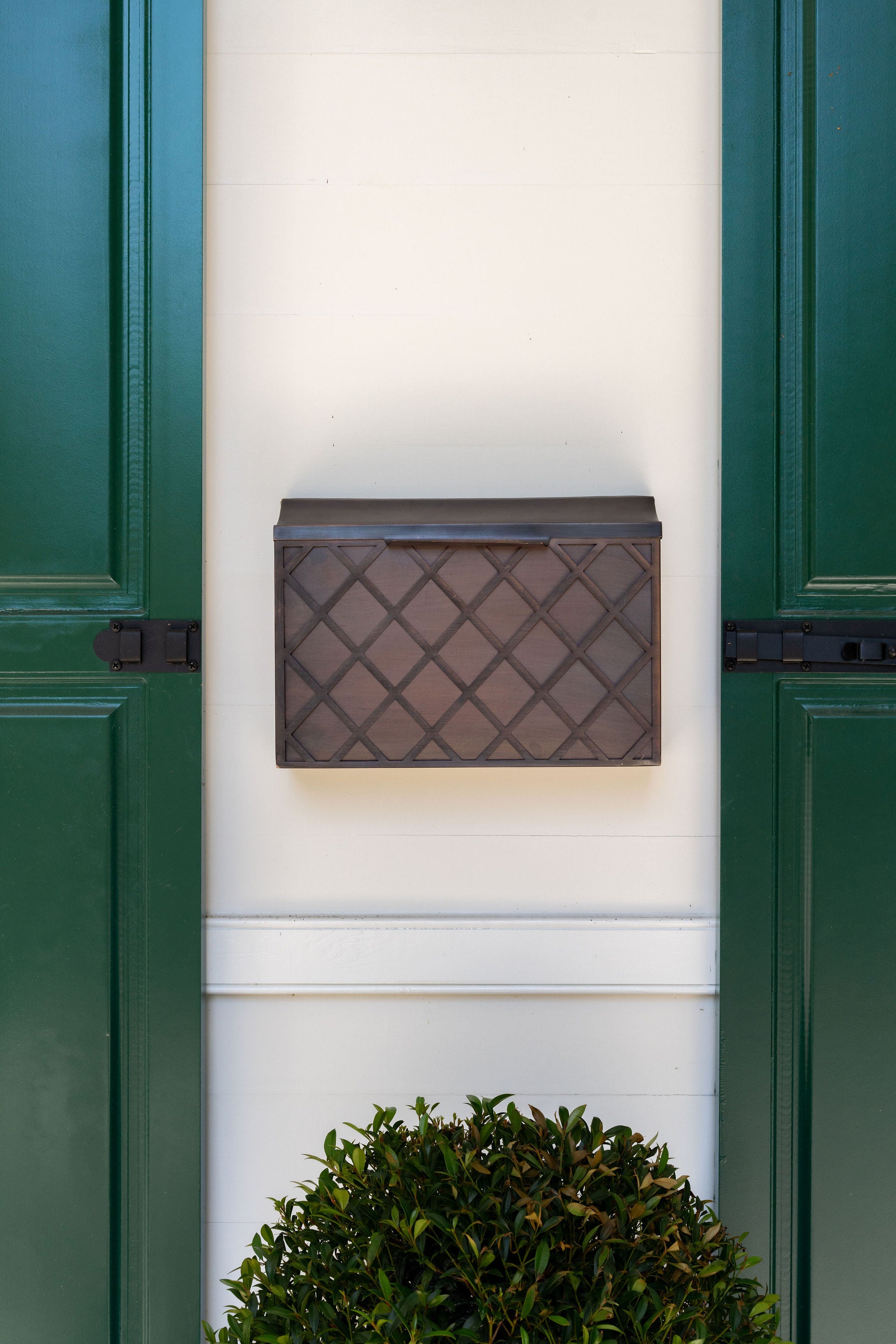 Wall-mount Mailbox in Bronze – Art of the Entry